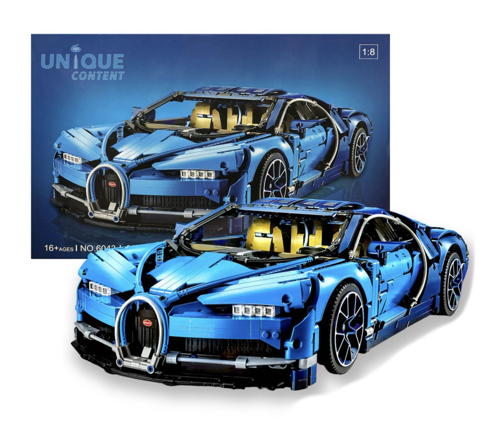 Конструктор Техник "Bugatti Chiron" 4024 детали (спортивная машина ...