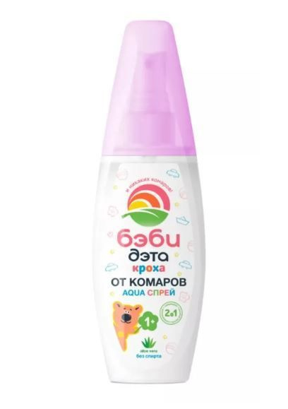 Бэби Дэта Спрей от комаров, Aqua, 100 мл - купить с доставкой по ...