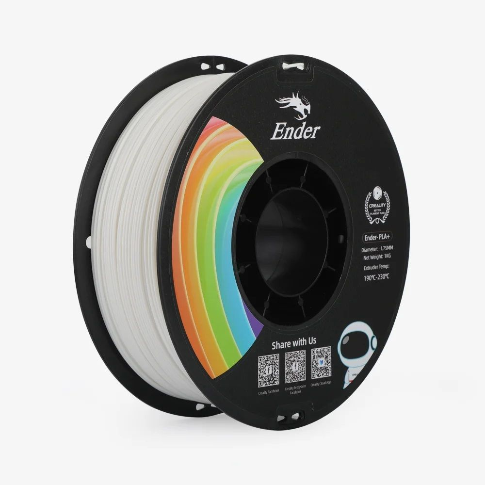 Филамент Creality Ender PLA+ пластик 3D 1 кг. белый - купить с ...