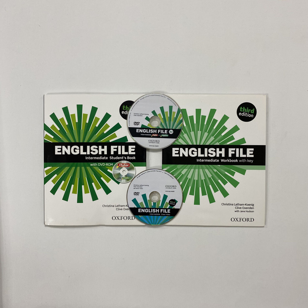 English File Intermediate 3rd edition, Student's book, Workbook + CD ...