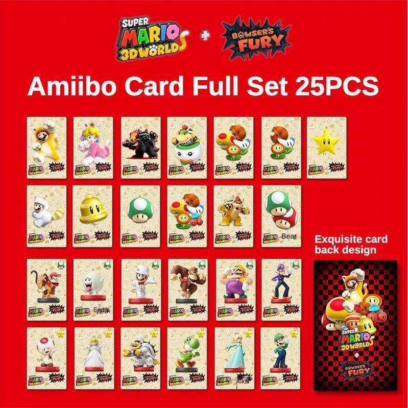 Набор карт Mario 3D World Amiibo, 25 шт - купить с доставкой по ...