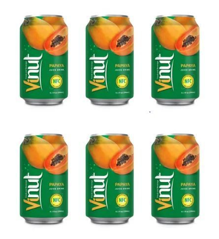 Напиток сокосодержащий Винут Папайя/ Vinut Papaya, 330 мл * 6 шт - купить с доставкой по ...