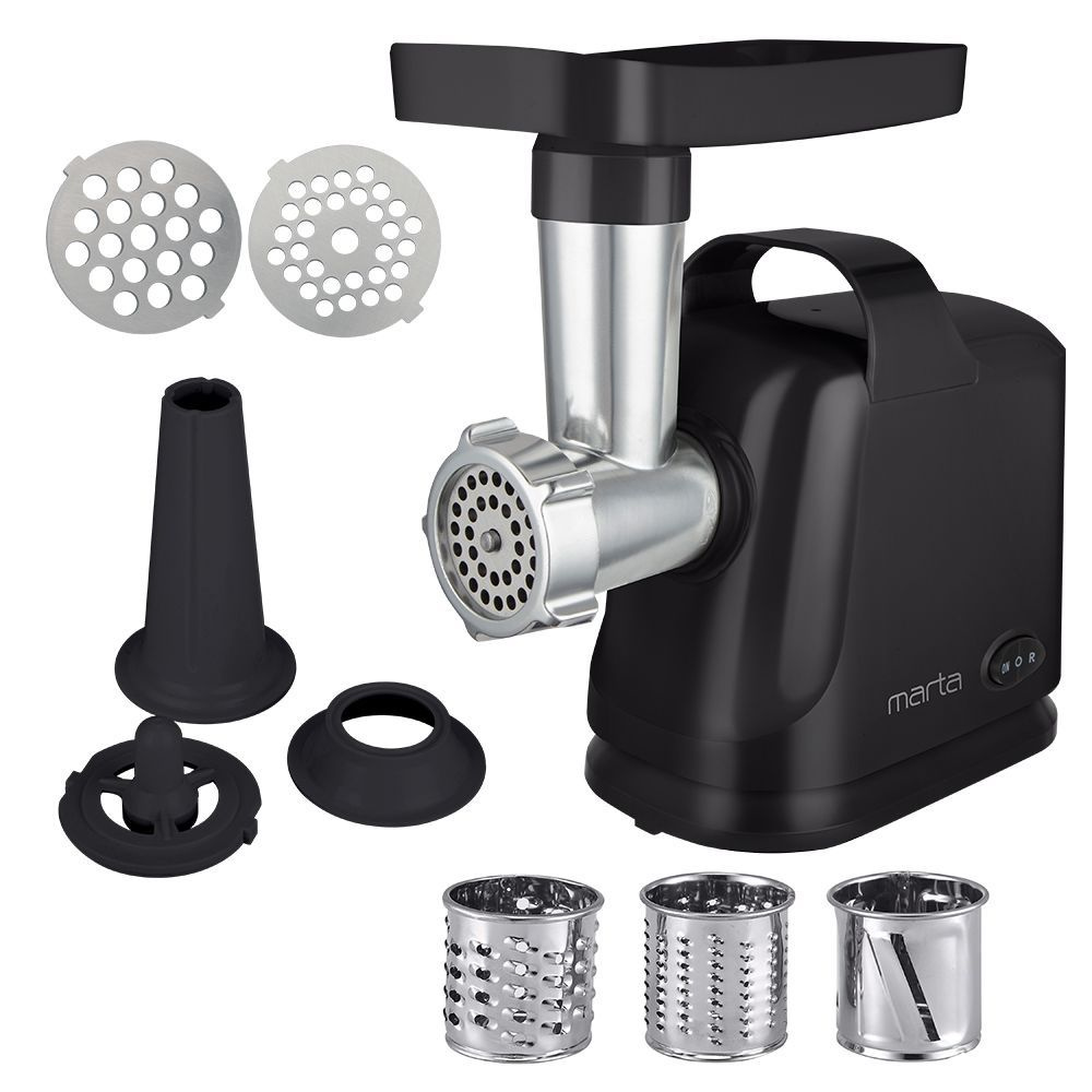 Мясорубка электрическая MARTA MT-MG2017C с насадками для овощей, колбас ...