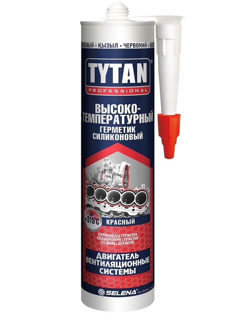 Tytan Professional Герметик силиконовый высокотемпературный красный ...