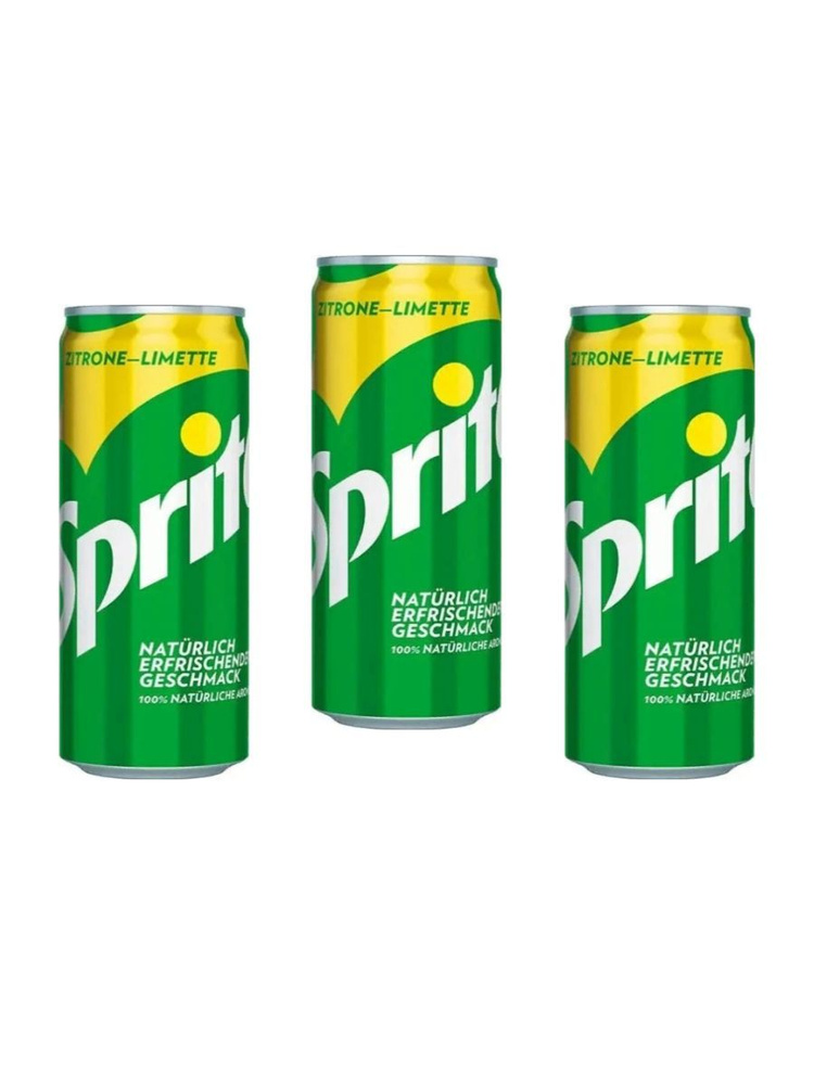 Газированный напиток Sprite slim Лимон и Лайм 330 мл, 3шт - купить с ...