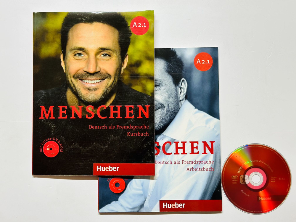 Menschen A2.1 комплект Kursbuch+Arbeitsbuch+DVD-ROM (Учебник + Рабочая Тетрадь + Диск) купить на ...