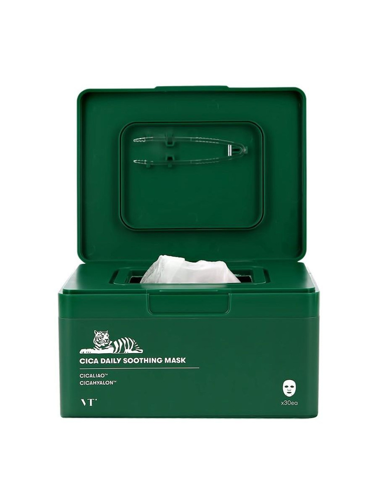 VT Cosmetics Набор успокаивающих масок Cica Daily Soothing Mask 30шт ...