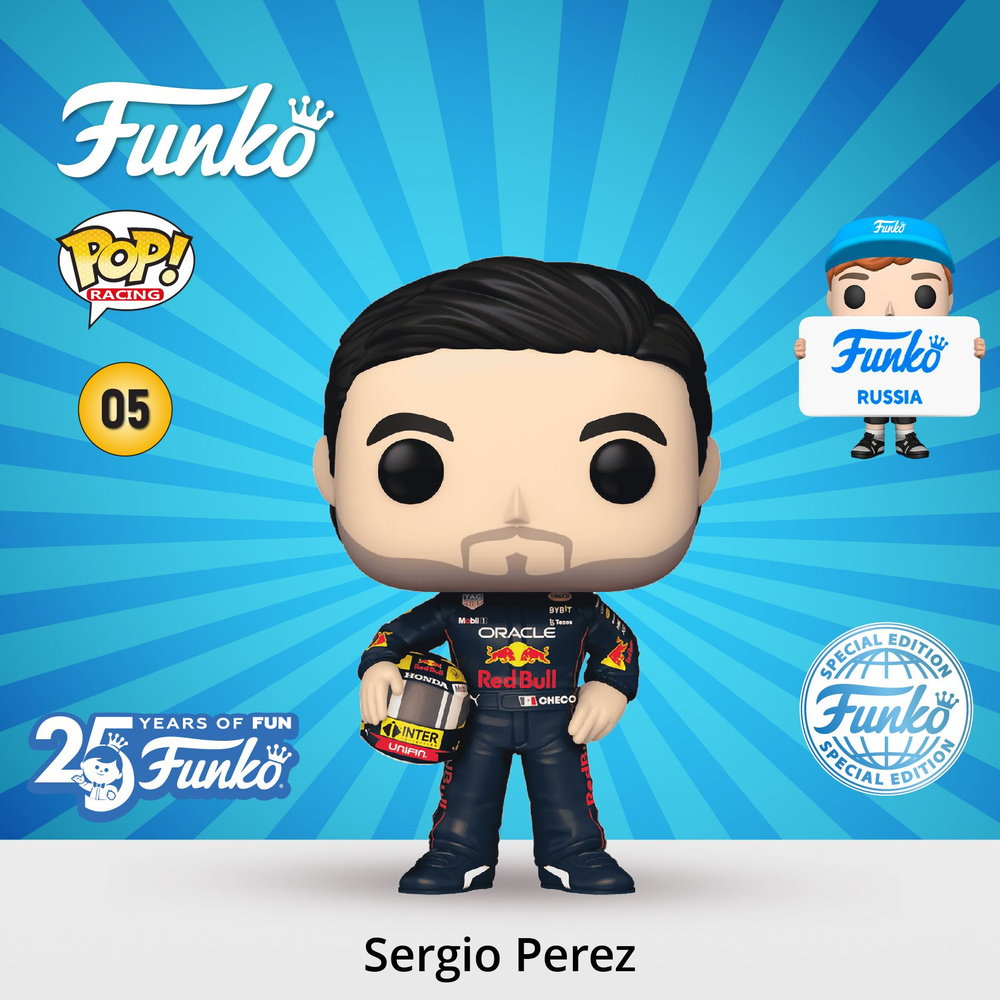 Фигурка Funko POP! Racing F1 Oracle RedBull Racing Sergio Perez with ...