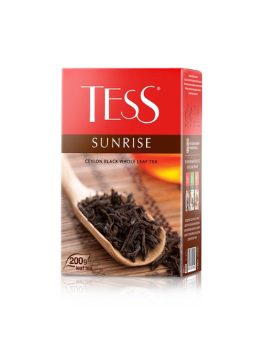 Tess Чай листовой Sunrise, черный, 200 г - купить с доставкой по ...