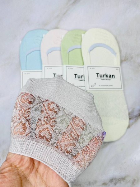 Подследники Женский Turkan, размер 36, 37 Хлопок, Полиамид Бег, Йога На любой сезон разноцветный ...