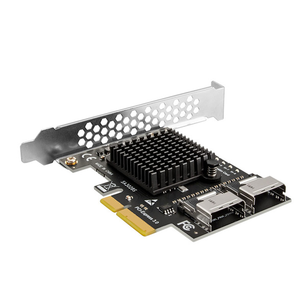 PCI-E to SFF-8087 Адаптер 8 портов PCIE Mini SAS / SATA 3.0 Card Card ...