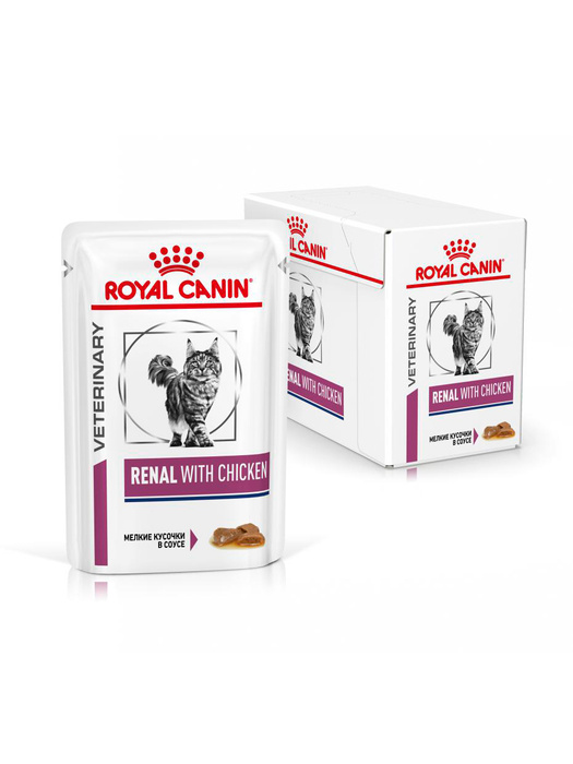 Royal Canin Renal Chicken влажный корм для взрослых кошек, при почечной ...