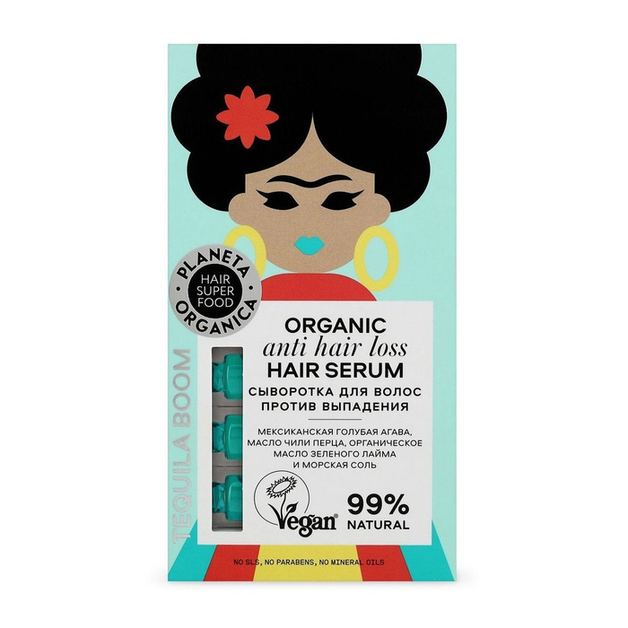 Сыворотка для волос Против выпадения Planeta Organica, Hair Super Food ...