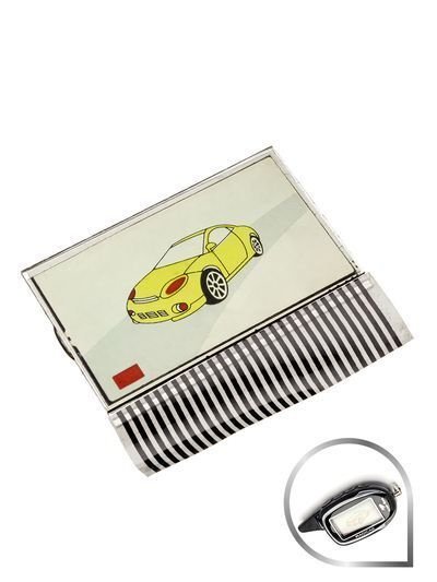 Запчасть брелока автосигнализации SLK LCD на шлейфе для брелка Sher ...