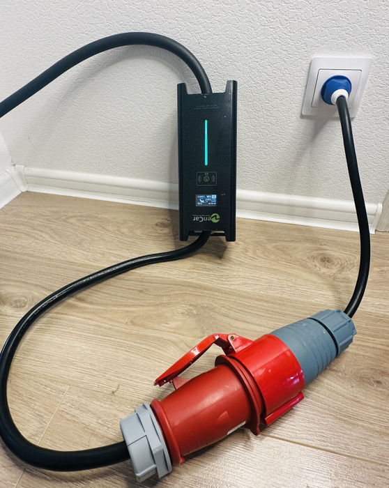 Переходник от Евро розетки 220 В, 16А к красной вилке на 380 В, 32А ...