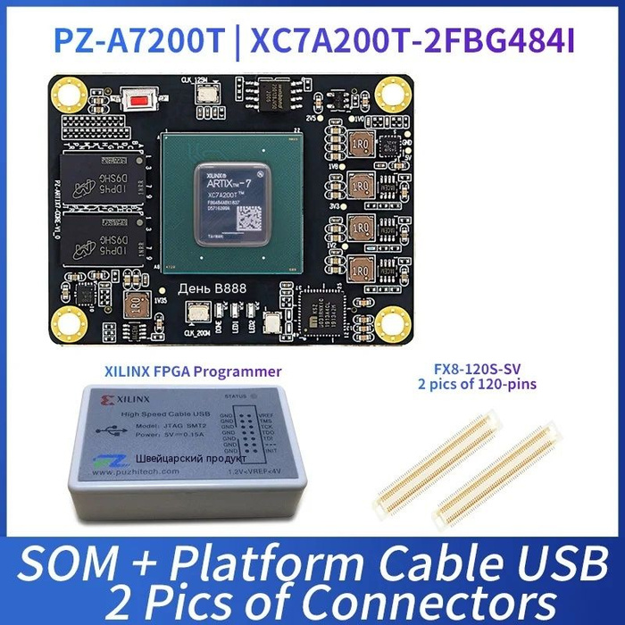 PuZhi PZ-A7200T-SOM Xilinx SoC Artix-7 XC7A200T Основная плата FPGA Система промышленного класса ...