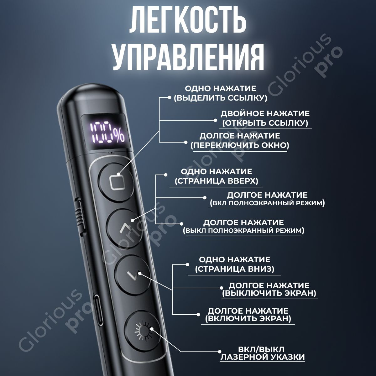 Giorious pro, Кликер для презентаций, презентер, беспроводной пульт USB ...