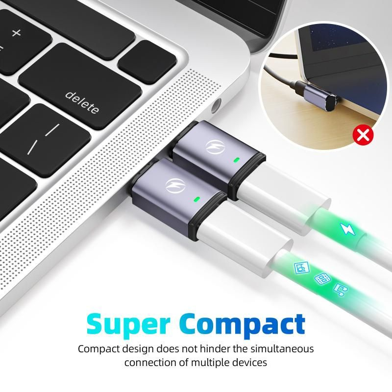 Pd 100 Вт Usb C к типу C Магнитный адаптер Преобразователь данных 5А