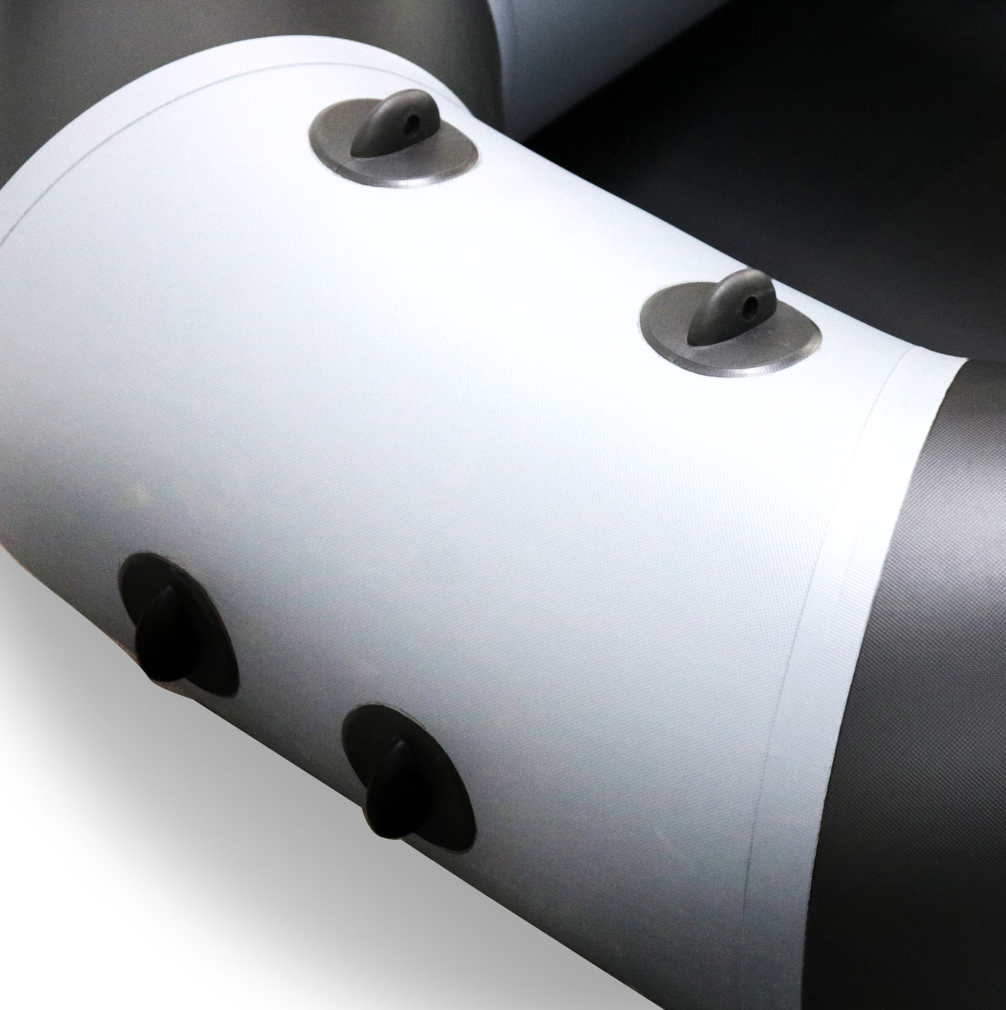 Лодка надувная ПВХ для рыбалки гребная двухместная OZERUS 245, крепления под транец для мотора ...