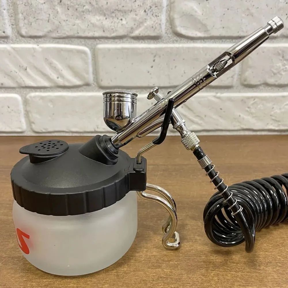 Универсальный набор для аэрографии Jas 1931F с держателем (компрессор мощностью 10 Вт, ручка ...