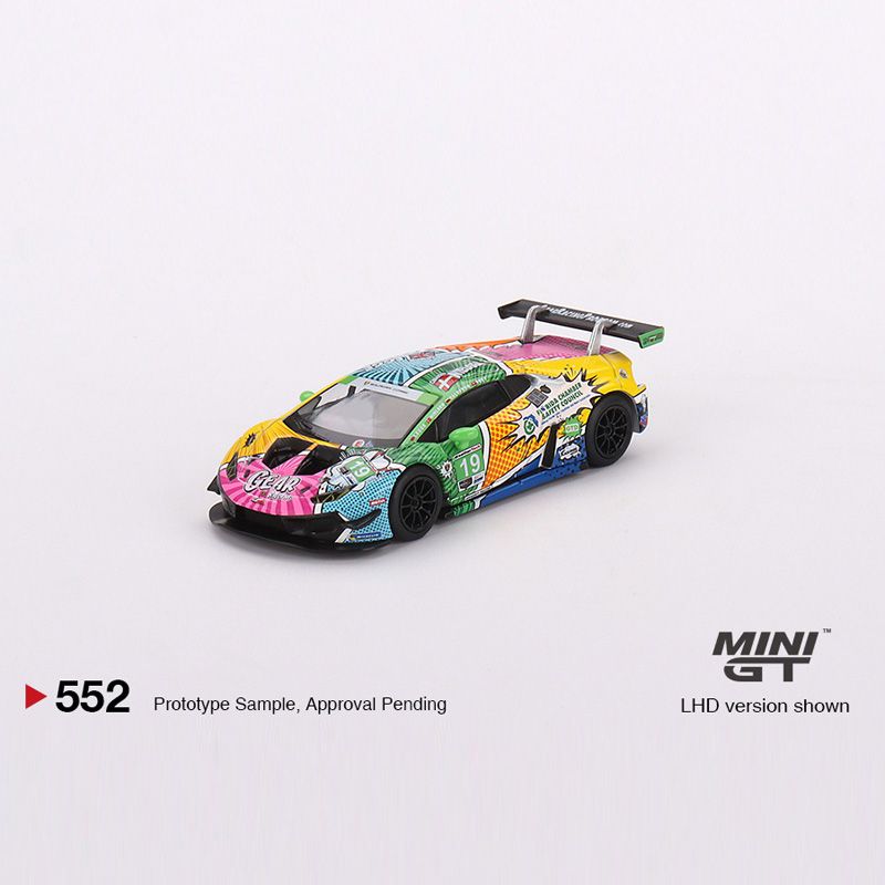 Машинка mini gt 1:64 #552 Lamborghini Hurac n GT3 EVO #19 GEAR Racing ...