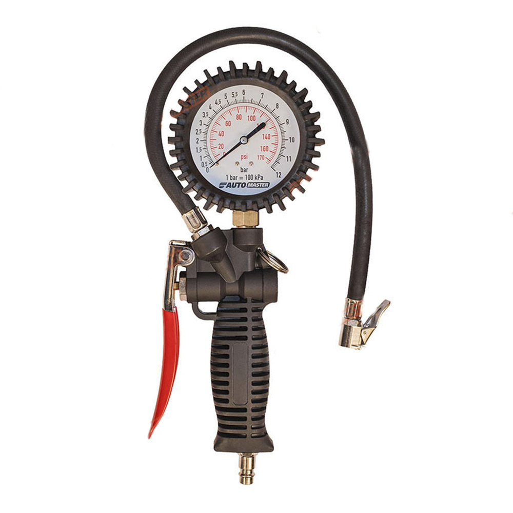Пистолет для подкачки шин с манометром профессиональный AUTOMASTER AMP ...