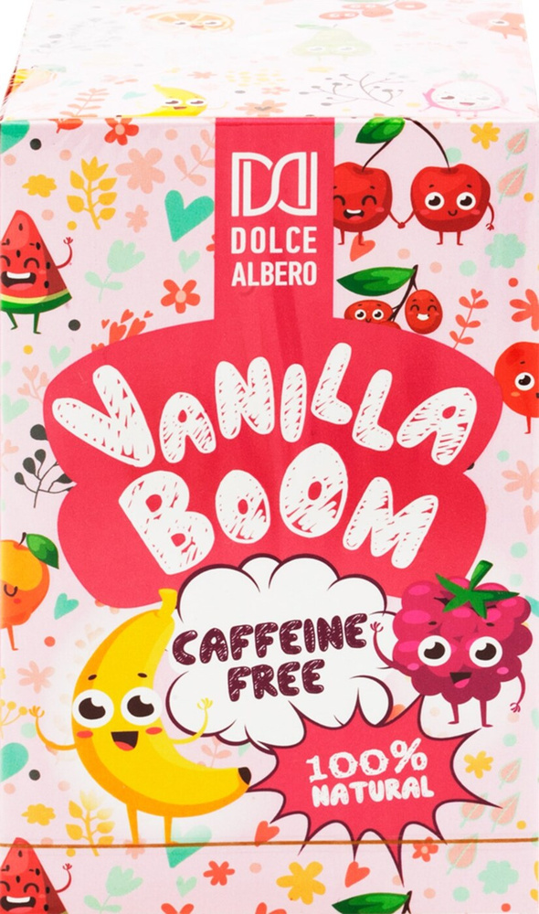 Напиток чайный травяной DOLCE ALBERO Vanilla Boom, 20 пакетиков - 10 упаковок - купить с ...