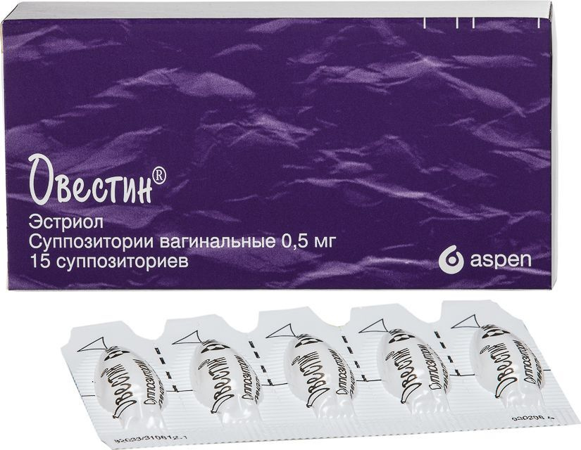 Овестин суппозитории вагинальные 0,5мг №15 — купить в интернет-аптеке ...