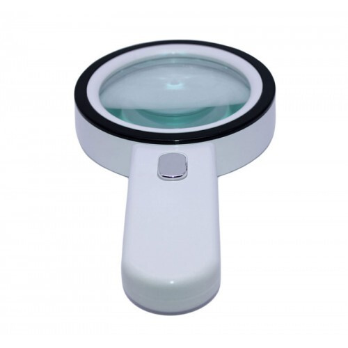 Лупа ручная круглая 30x-105 мм для чтения с подсветкой (12 LED) Kromatech MG-30-105 - купить с ...