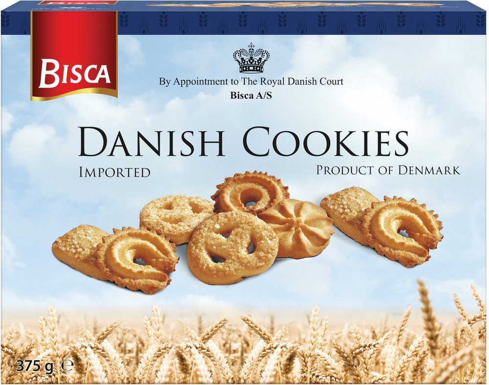 Печенье BISCA "Danish Cookies", традиционное, 375 г - купить с ...