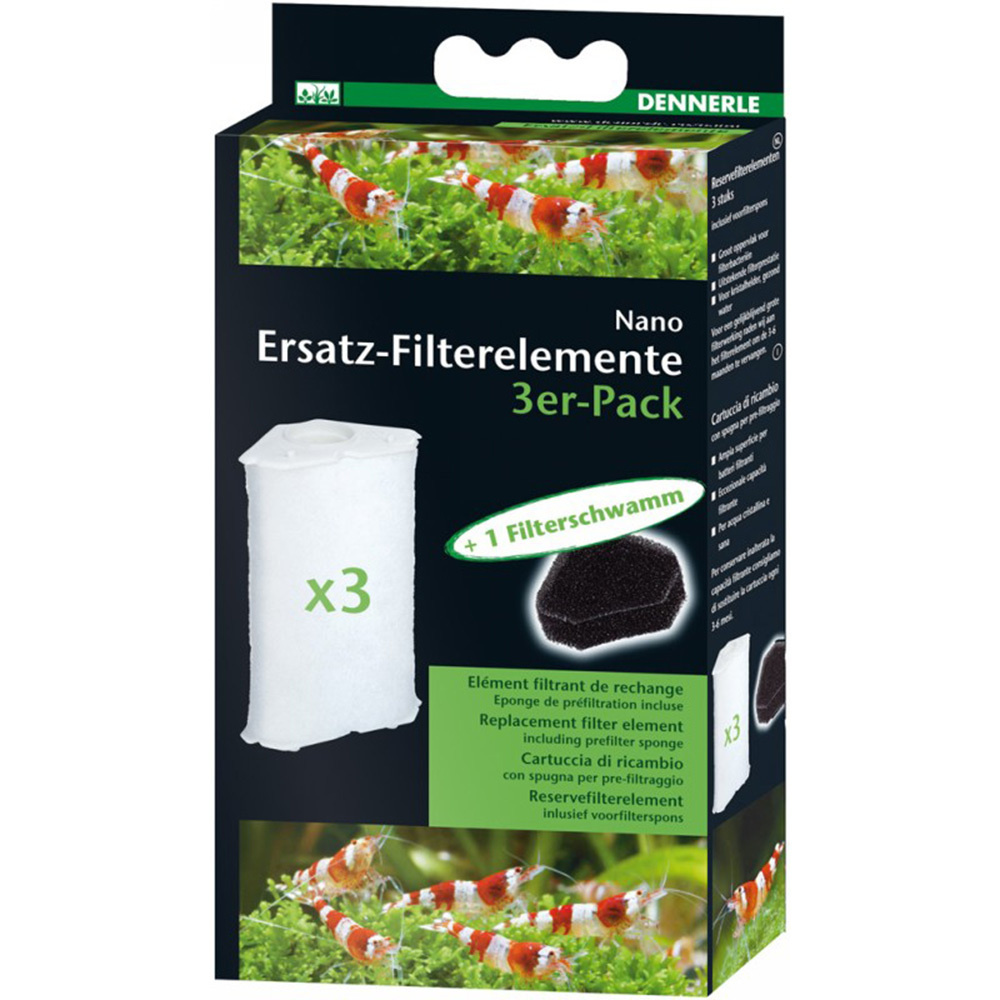 Dennerle Nano Filter Element 3x-Pack- 3 запасных картриджа для ...