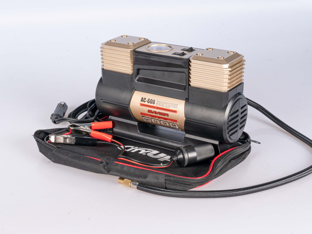 Компрессор автомобильный CityUP AC-600 Savior с фонарем, 60л/мин., 10 ...