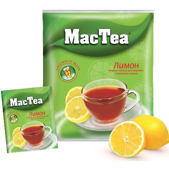 MacTea напиток чайный Лимон 3 упаковки по 20пак*16г - купить с ...