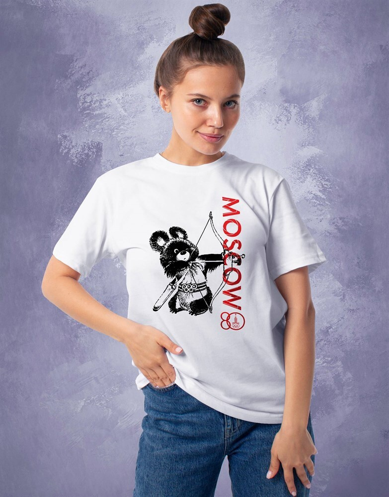 Футболка BeeKey, размер 46, цвет белый, 50% - хлопок, 50% - полиэстер ...