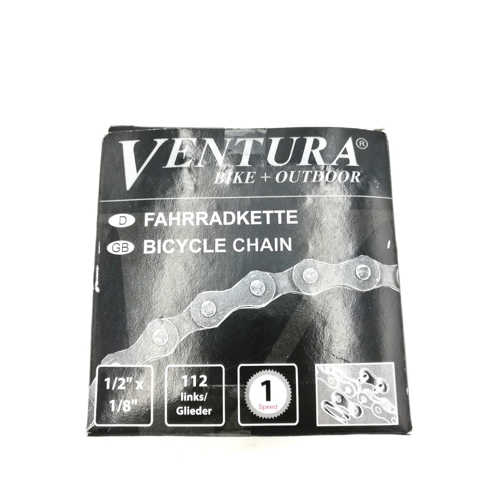 Цепь велосипедная Ventura, для дорожных велосипедов, 1/2"x1/8", 112 ...