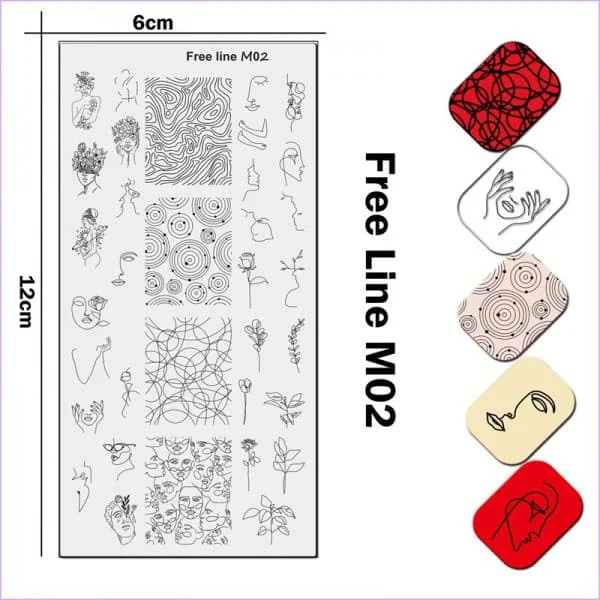 Uprettego Пластина для стемпинга free line m02 купить на OZON по низкой ...