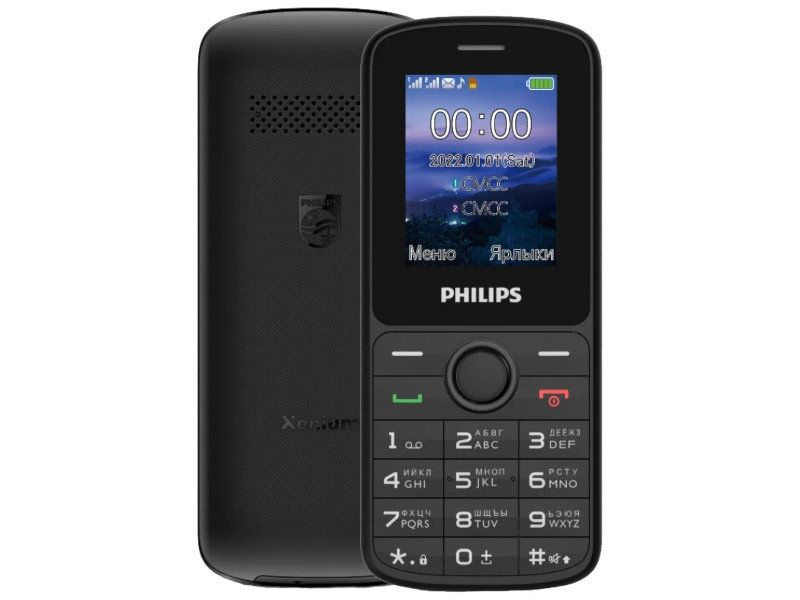 Мобильный телефон Philips E2101, черный - купить по выгодной цене в интернет-магазине OZON ...