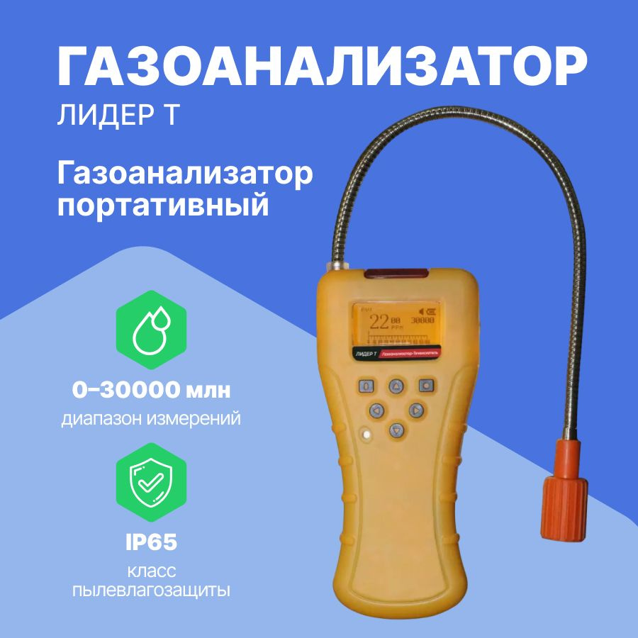 Газоанализатор портативный ЛИДЕР Т горючие газы с поверкой - купить по ...
