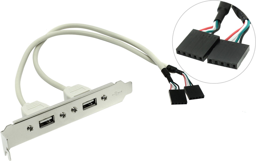 Espada Планка в корпус USB2.0 -2 порта, (EBRCT-2PrtUSB2) - купить с ...