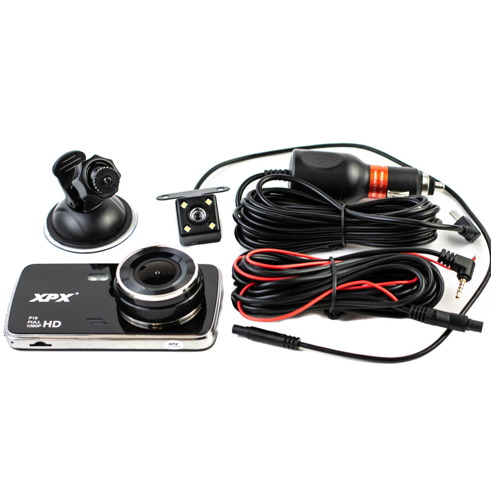 Видеорегистратор XPX Автомобильный P16 2 камеры парковочный режим ...