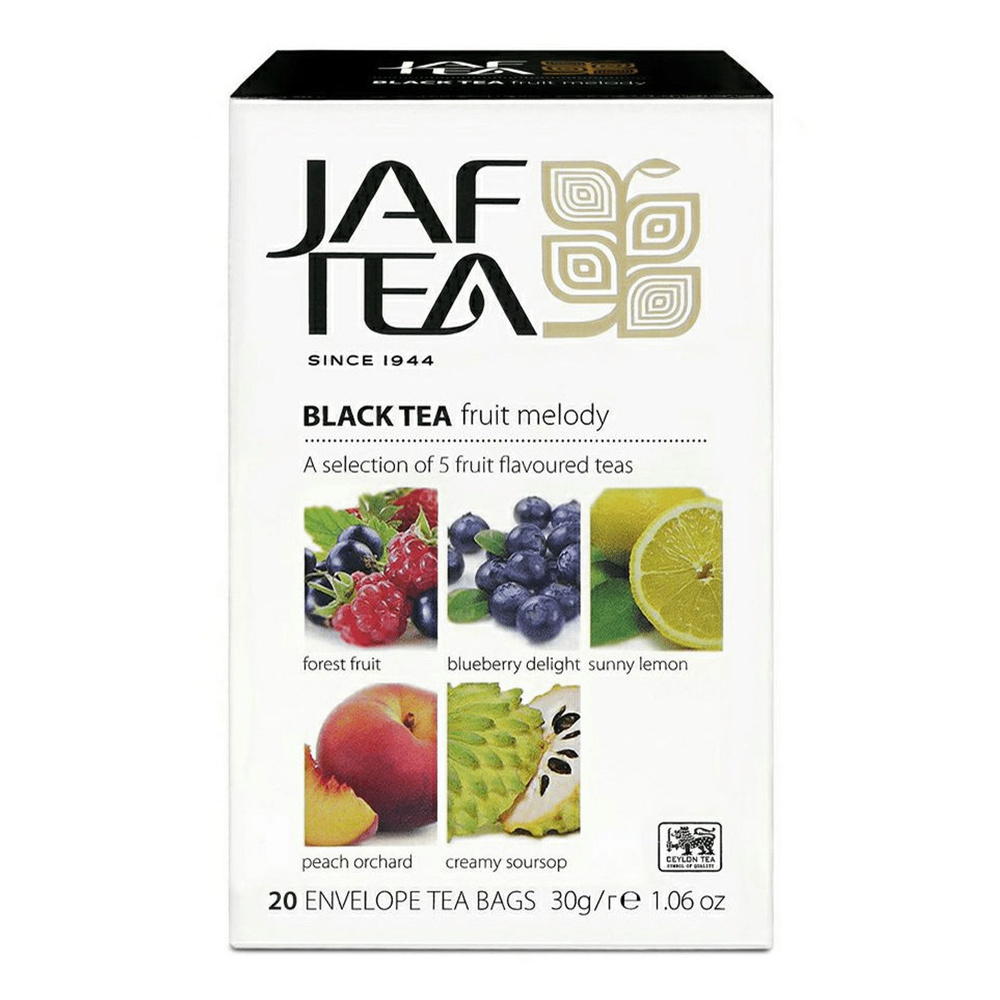 Чай черный Jaf Tea Fruit Melody Ассорти в пакетиках 1,5 г х 20 шт ...