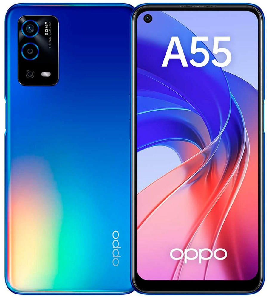 Смартфон OPPO A55 4/64Gb Вlue 64 ГБ - купить по выгодной цене в ...