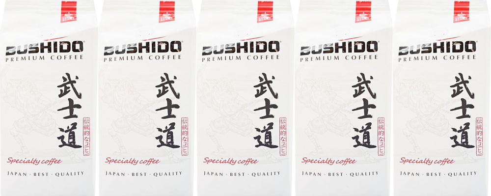 Кофе Bushido Specialty Coffee в зернах, комплект: 5 упаковок по 227 г ...