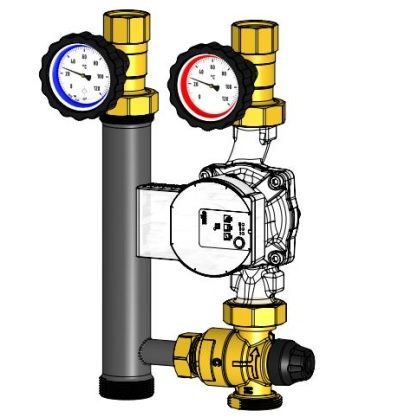 Насосная группа Smart Install с термостатическим смесительным клапаном ...