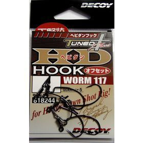 Крючок Decoy Worm 117 HD Hook offset #1 (5шт) купить на OZON по низкой ...