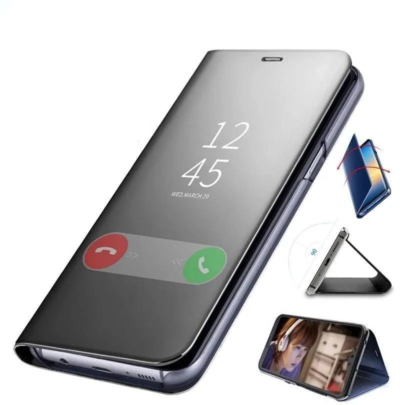 Умный зеркальный чехол-книжка для телефона для Samsung S22 Ultra ...