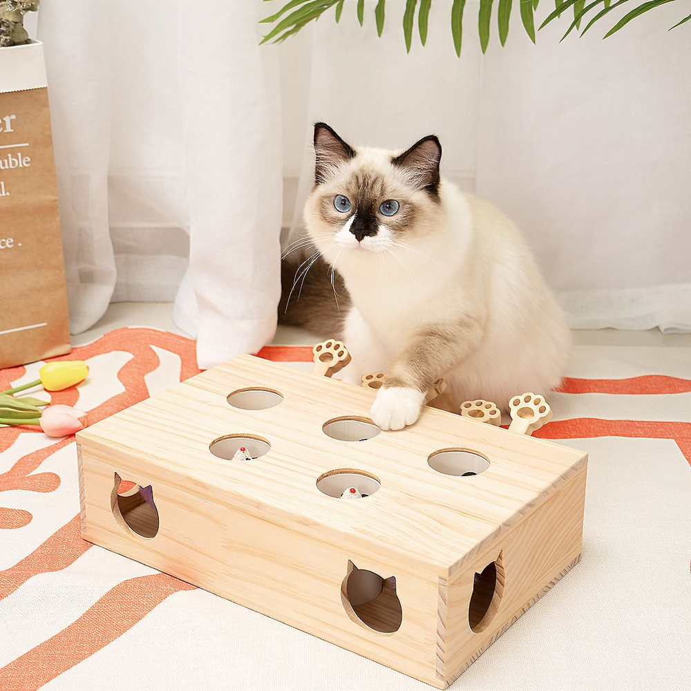Игрушки для кошек из массива дерева - купить с доставкой по выгодным ...