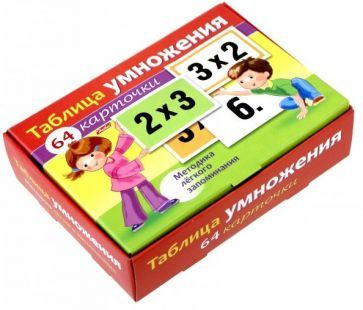Таблица умножения. Наглядное пособие.64 карточки - купить с доставкой ...