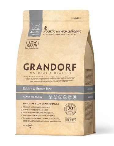 Grandorf Rabbit&Brown Rice Adult Sterilised 400 гр Грандорф сухой корм ...