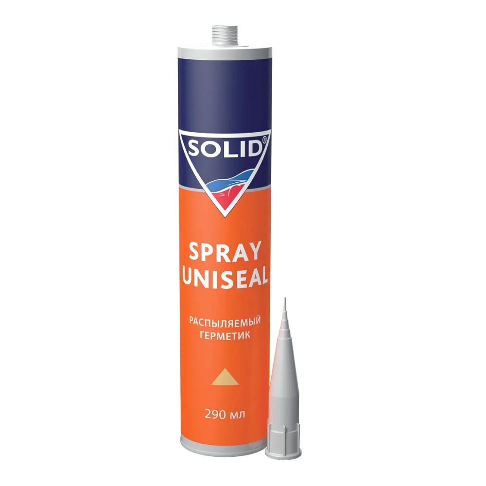 Герметик SOLID РАСПЫЛЯЕМЫЙ Гибридный полимерный SPRAY UNISEAL бежевый ...